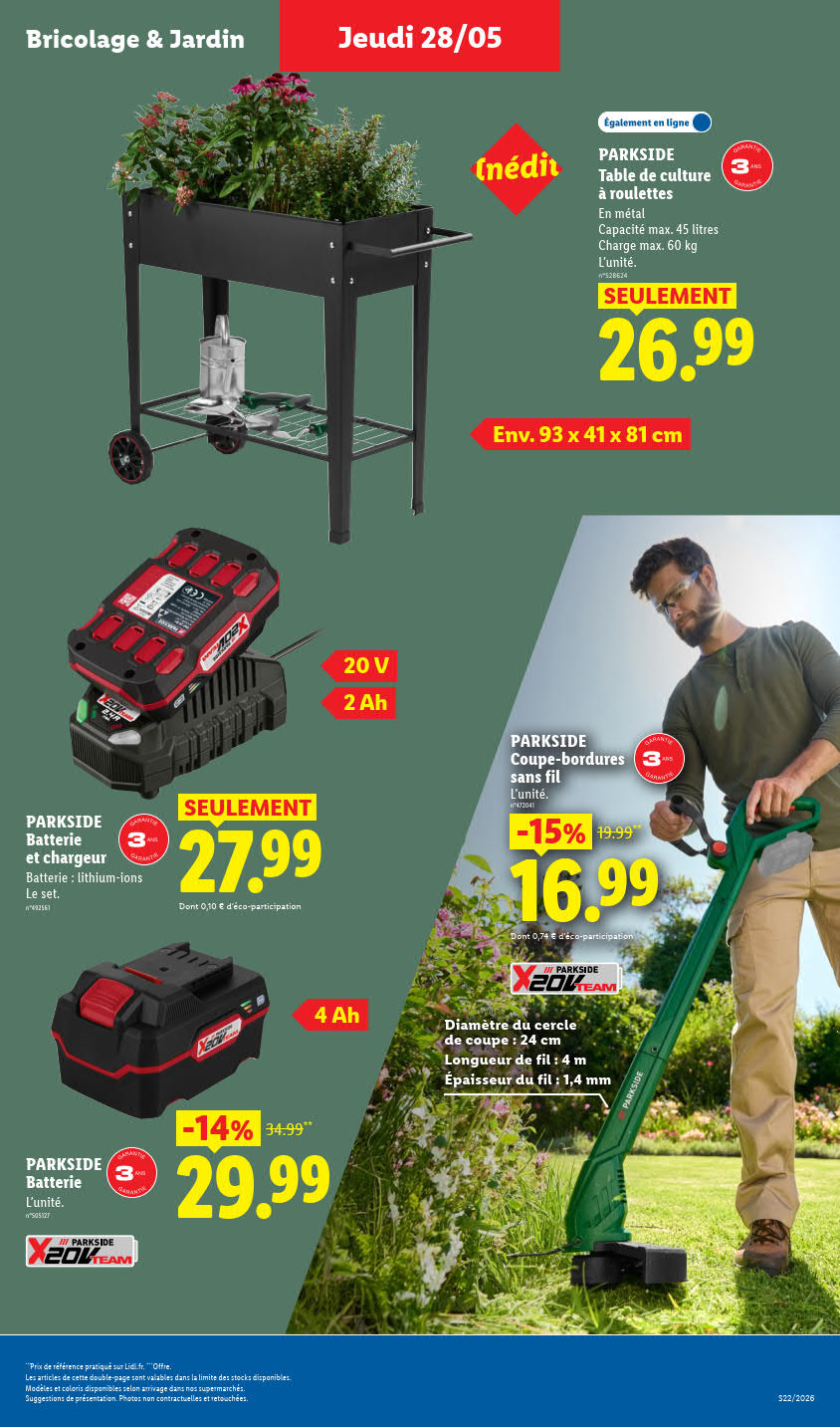 Catalogue Lidl cette semaine valable du 28 mai au 03 juin ...